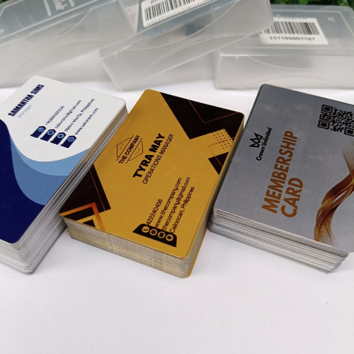 100 Pieces Personalized Metal Calling Card Business Card Loyalty Card ...