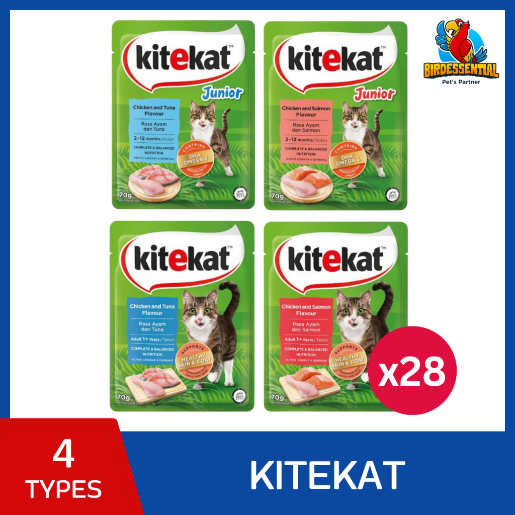 Kitekat (1box - 28pcs) Wet Food for Cats (70g) | Shopee Philippines