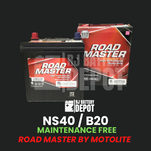 NS40 / B20 ROAD MASTER BATTERY MOTOLITE NS40 / B20 | Shopee Philippines