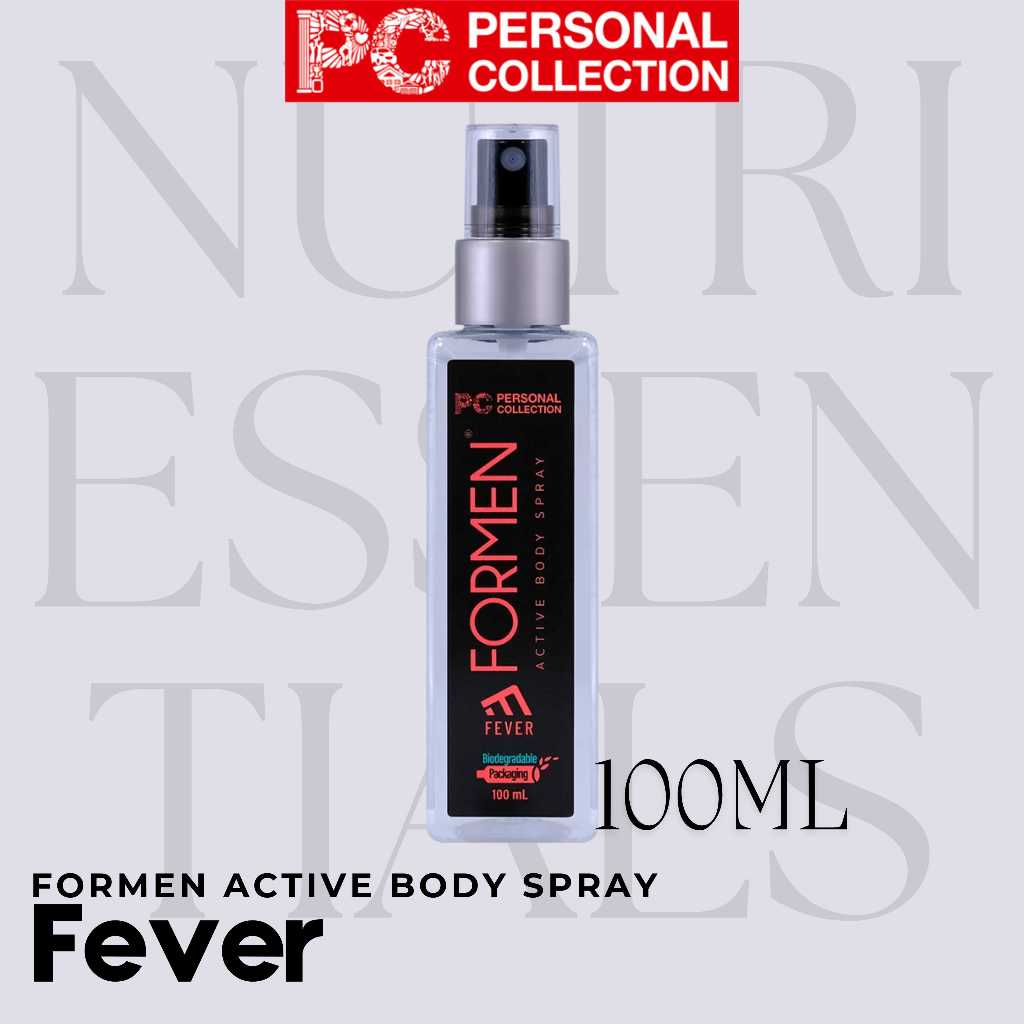 Personal Collection Formen Active Body Spray Fever 100ml | Shopee ...