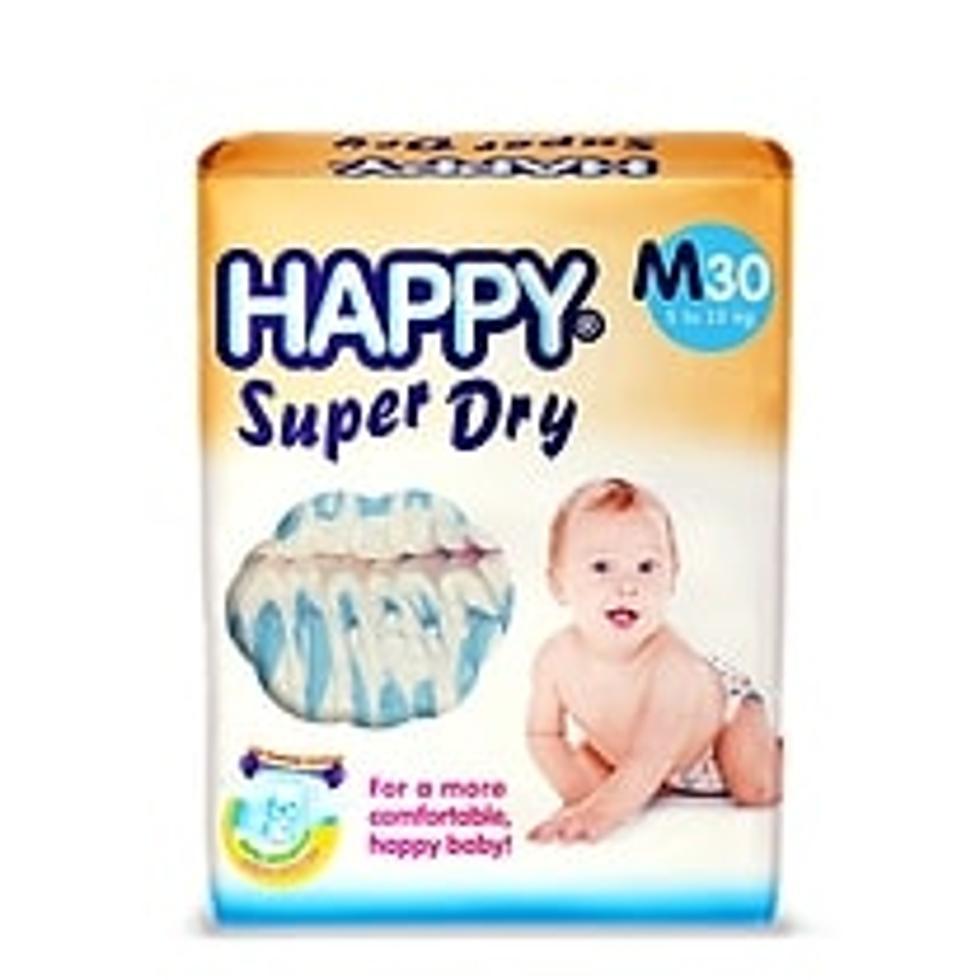 Happy Super Dry Diaper Medium 30s | Shopee Philippines