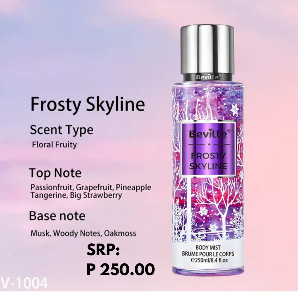 BEVILLE FROSTY SKYLINE 250ml Body Mist- SCENT VICTORIA SECRET BOMBSHELL ...