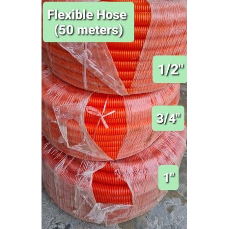 Euroflex Orange Flexible Hose 1/2”, 3/4”, 1” | Shopee Philippines