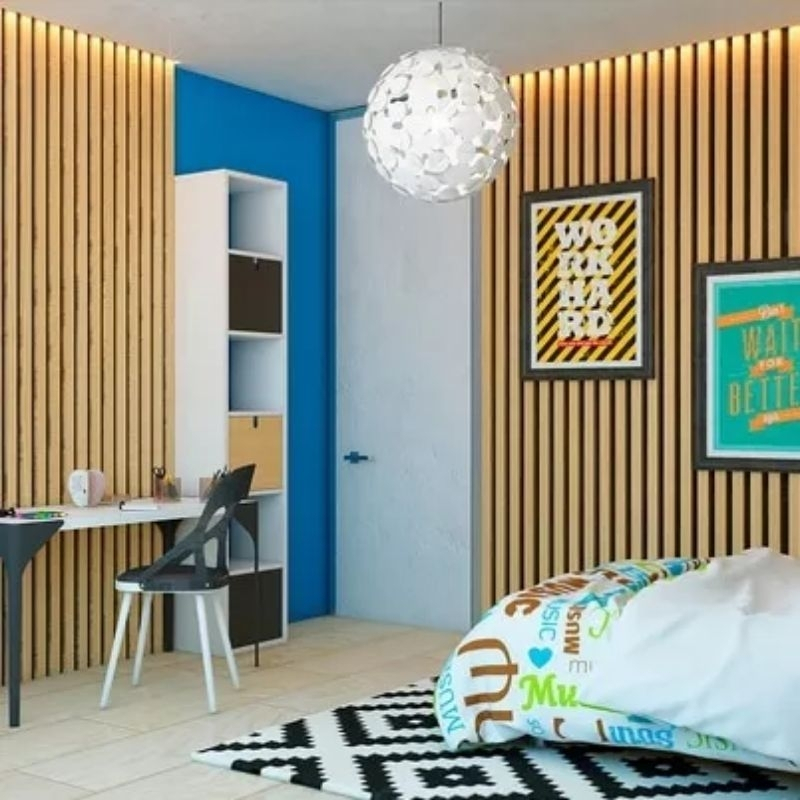 C15 Brown Wood Cladding Wallpaper PVC Self Adhesive Home Decoration ...