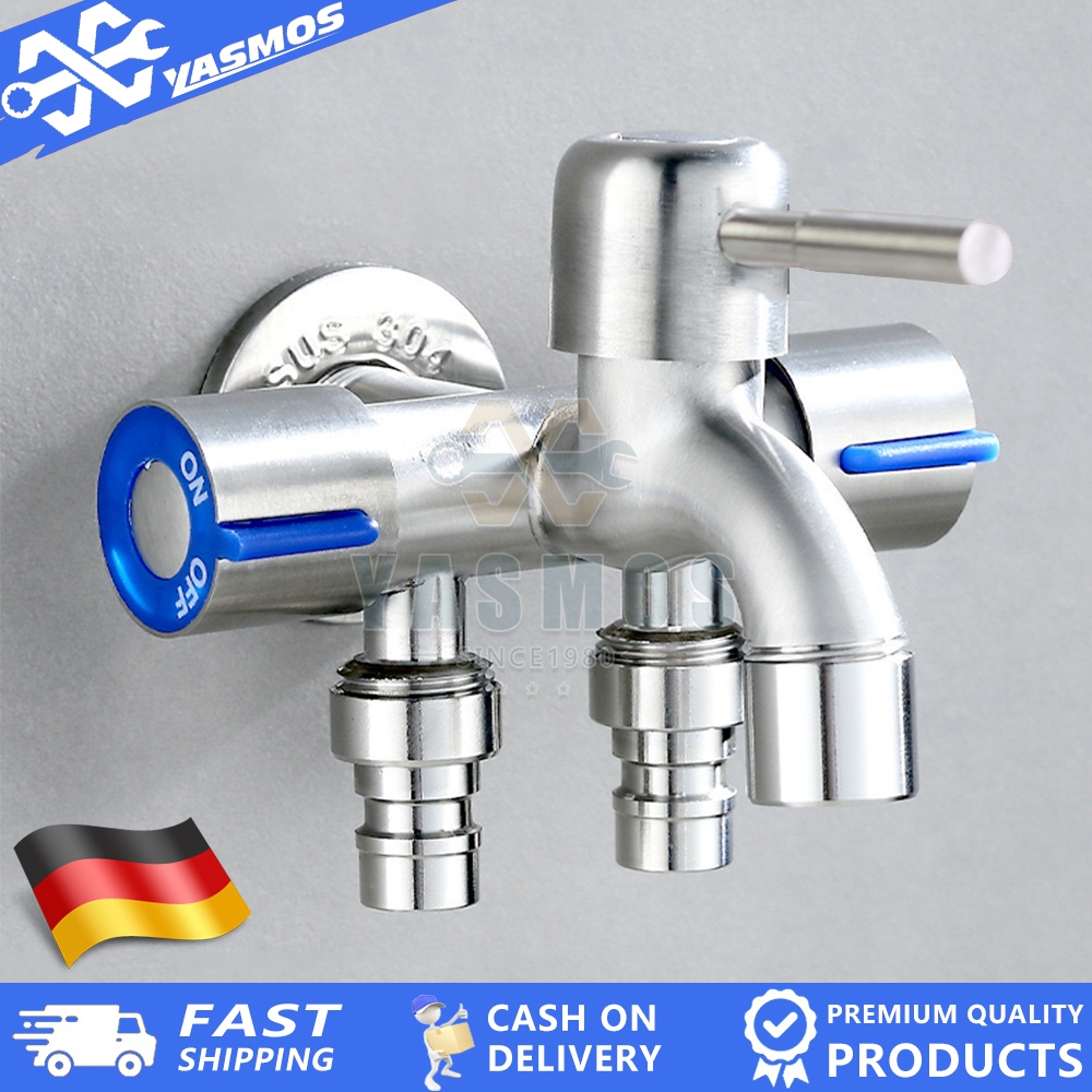 304 Stainless Steel Three Tap Multifunctional Three Way Tap For ...