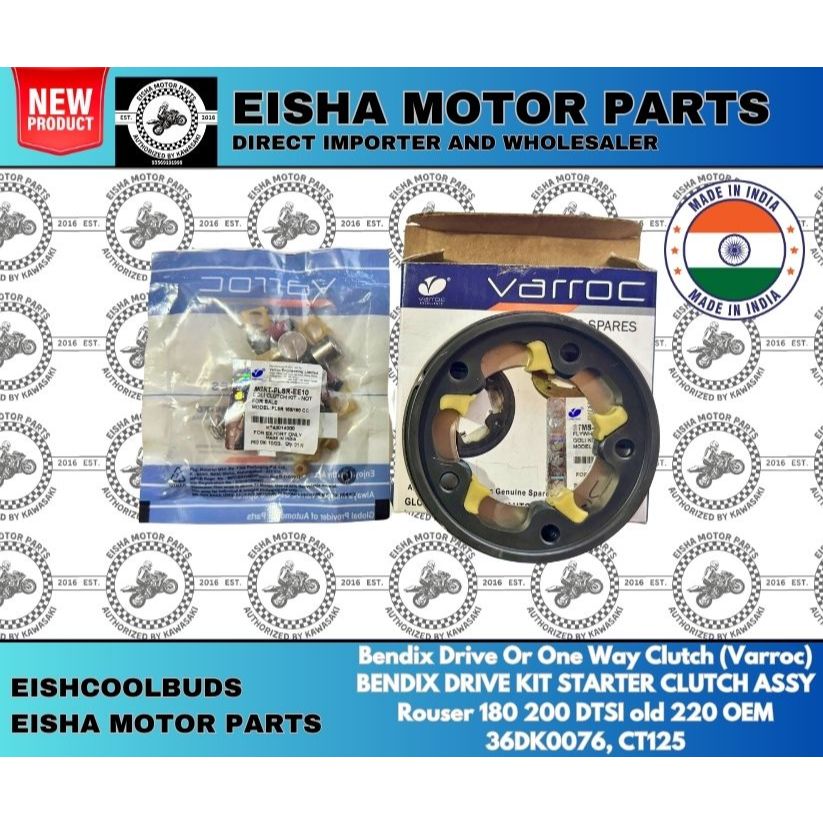 BENDIX DRIVE STARTER CLUTCH ASSY Rouser 180 200 DTSI old 220 and CT125 ...