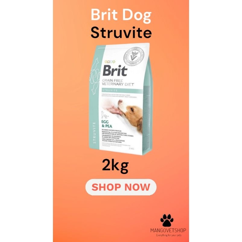 Brit struvite dry food Canine 2kg Original Packaging | Shopee Philippines