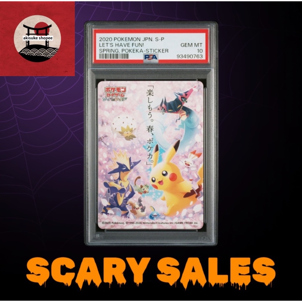 2020 PSA 10 Graded Pokemon Pikachu Let's Have Fun Spring Pokeka Promo ...