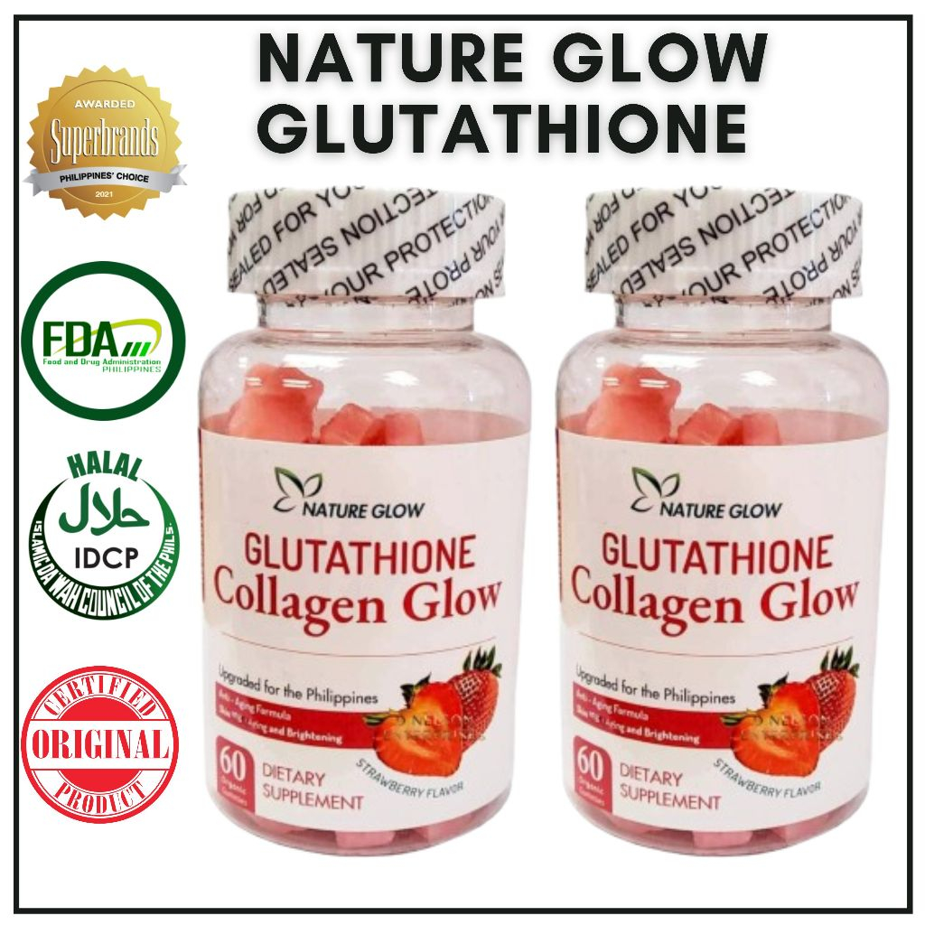 Authentic Nature Glow Glutathione Collagen Glow (2 Bottles) | Shopee ...
