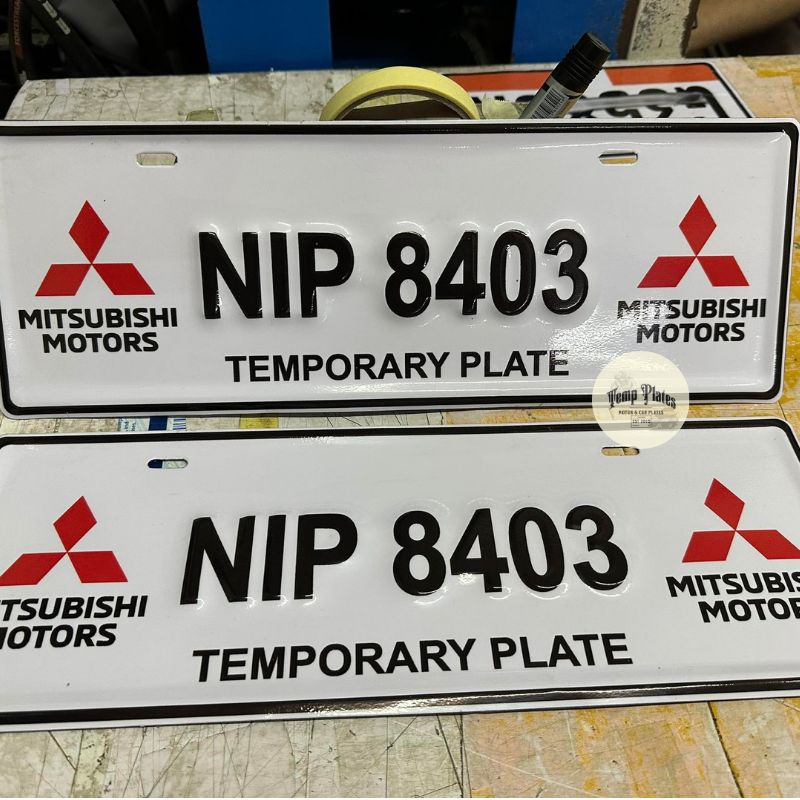 METAL GALVANIZED Car Temporary Plate .7mm | Shopee Philippines