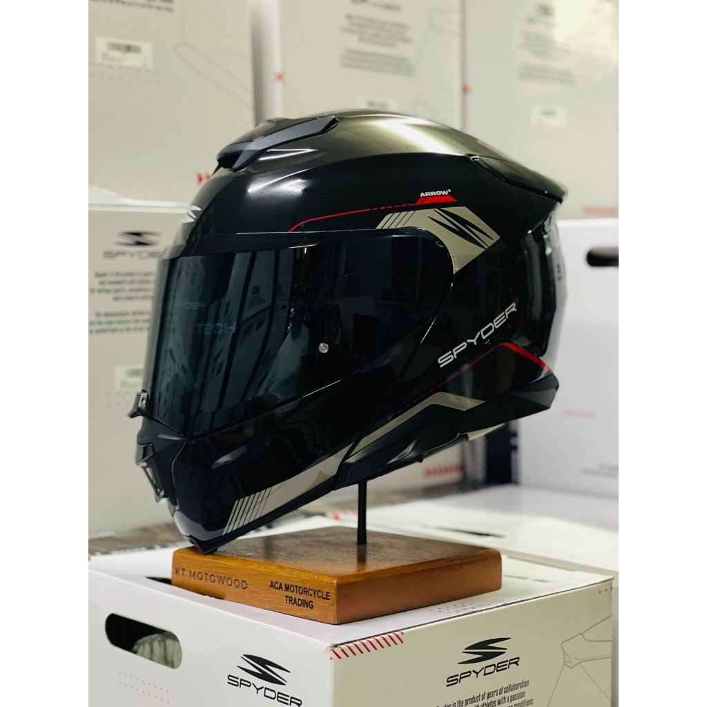 Spyder Arrow 2.0 PD S0 V2- Dual Visor Modular Motorcycle Helmet (FREE ...