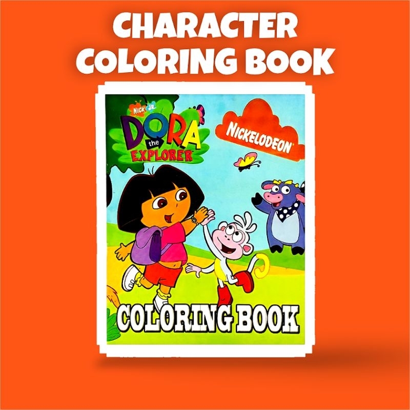 DORA THE EXPLORER Coloring Book Big — Educational School Supplies Paper ...