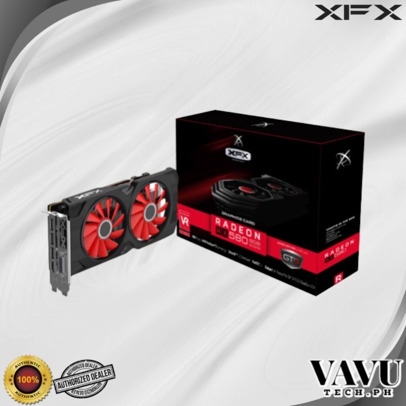 XFX AMD Radeon™ RX 580 GTS Edition S Version 8GB Video Graphics Card ...