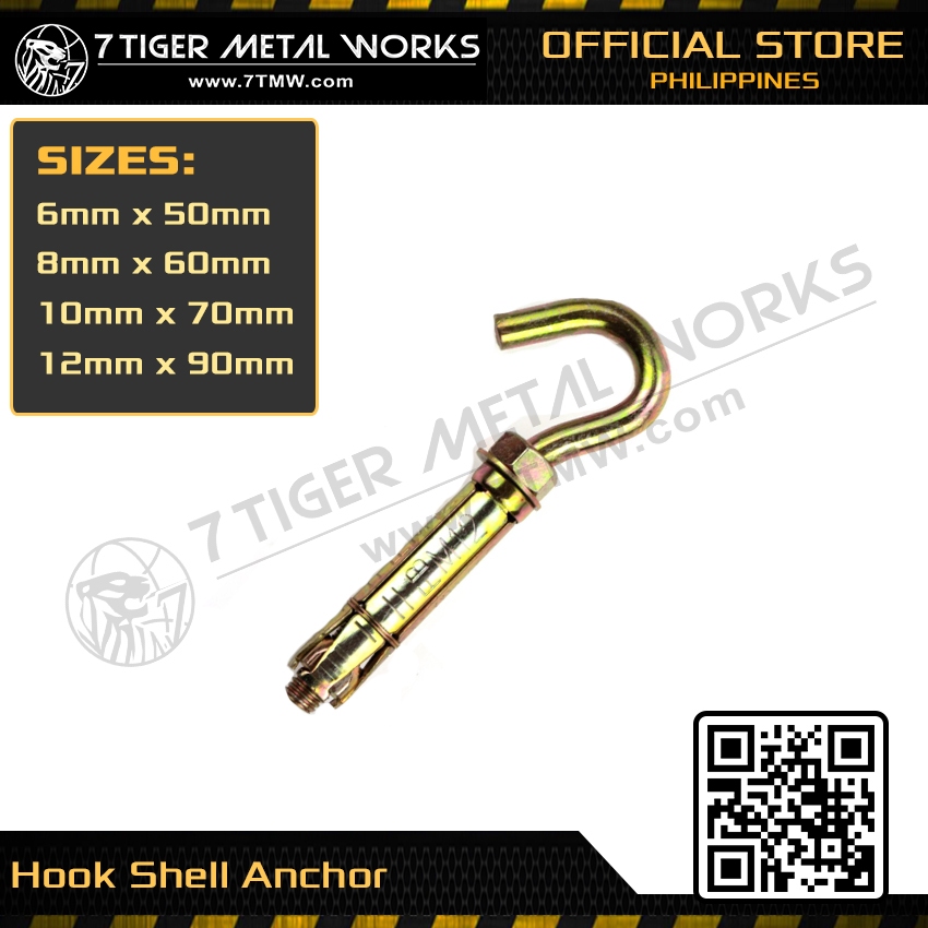 shell anchor hook type expansion anchors / concrete anchors 6mm to 12mm ...