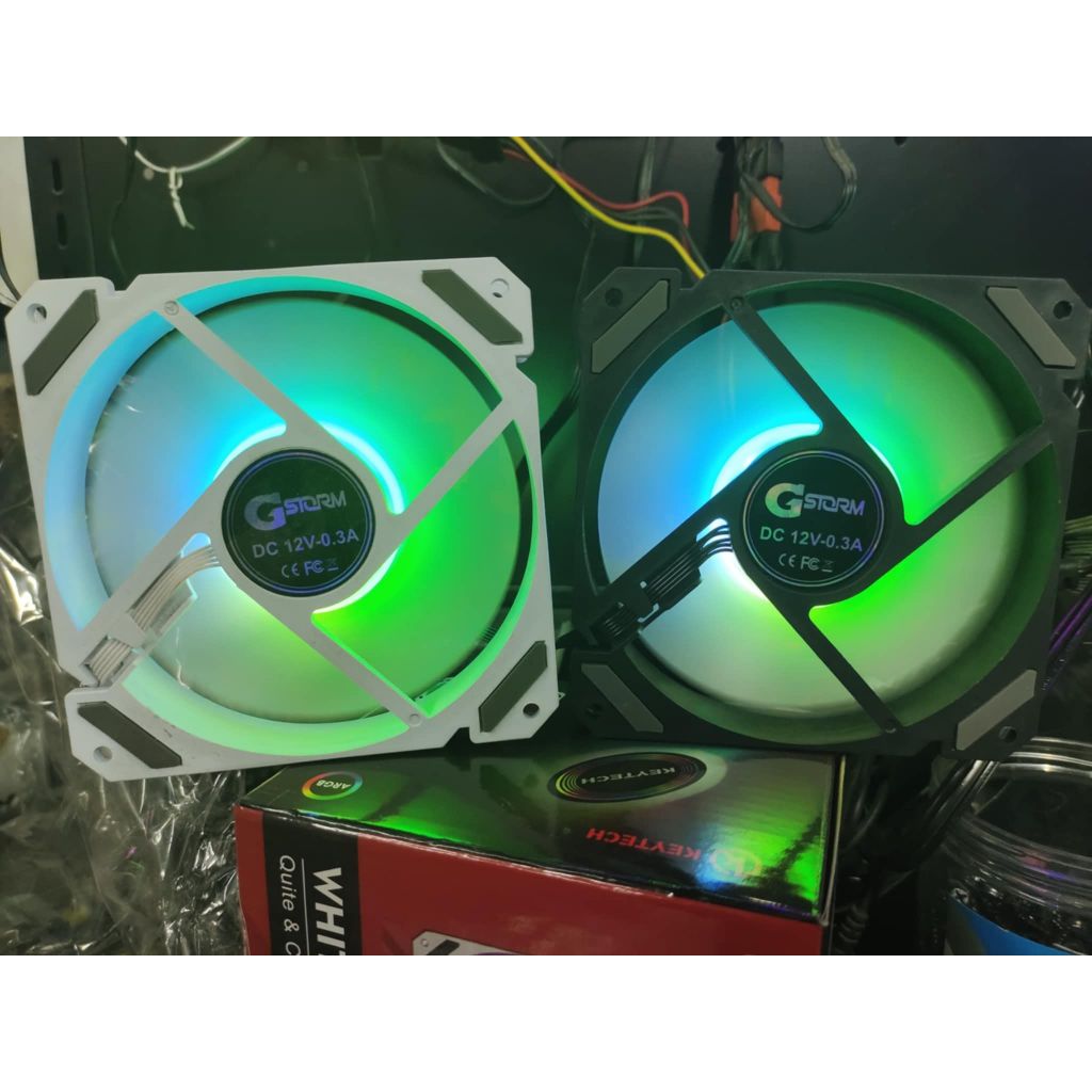 GSTORM ICE STORM EXTRA FANS WHITE 6 PIN 120MM CASE FAN | Shopee Philippines