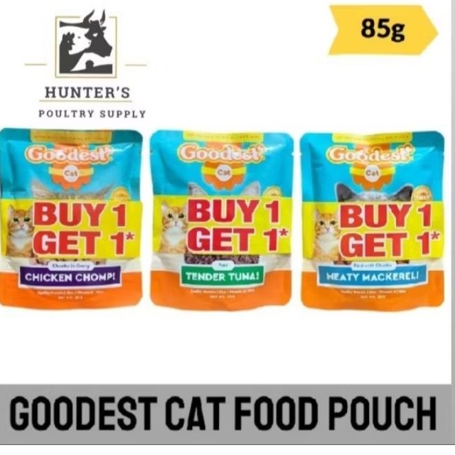 BUY 1 TAKE 1 GOODEST CAT FOOD POUCH (85g) CHOOSE FLAVOUR | Shopee ...