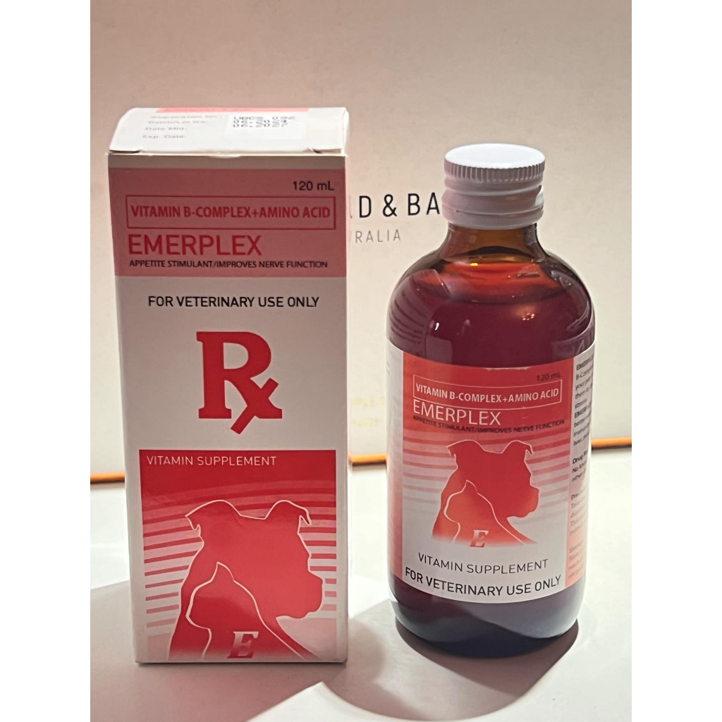 Emerplex 120ml Syrup Vitamin B- Complex + Amino Acid For Vet Use ...