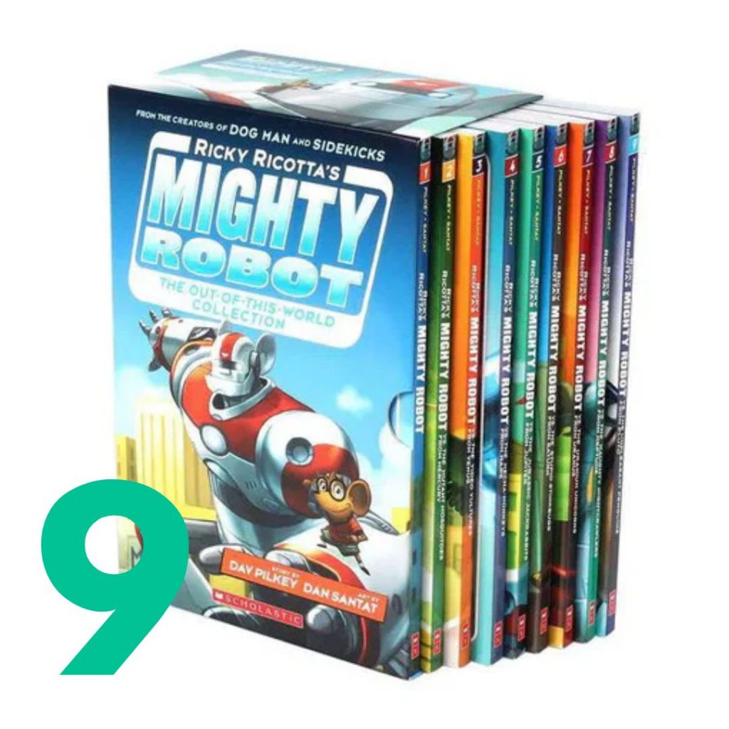 Mighty Robot Ricky Ricotta (9 books) brand new softcover, no box ...