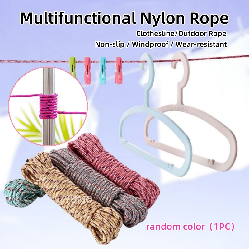 Nylon Rope Strong Wear-resistant Windproof Clothesline Laundry Outdoor ...