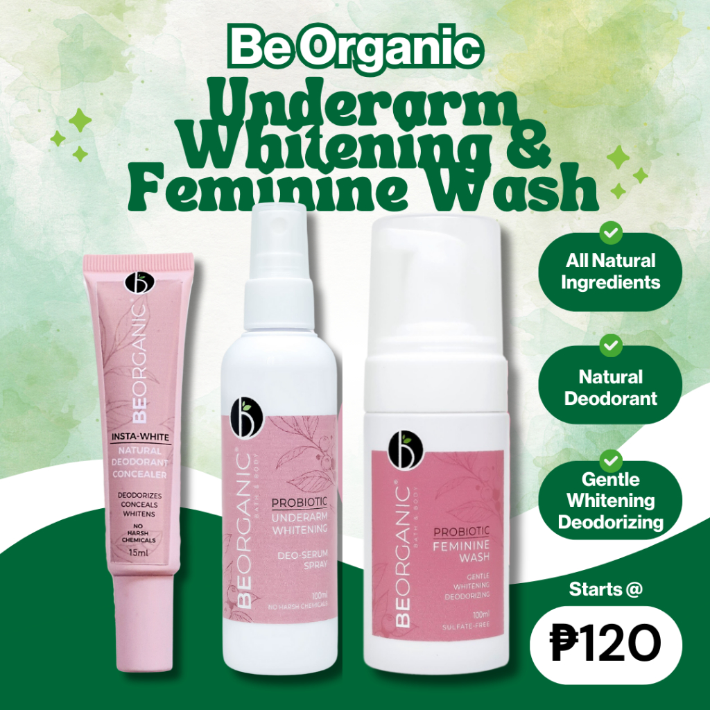 Be Organic Natural Deodorant Underarm Concealer Probiotic Whitening Deo ...