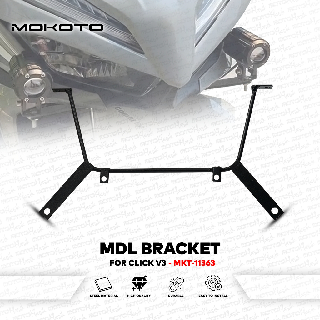 CLICK V3 LED BRACKET MKT-11363 MATTE BLACK MINI DRIVING LIGHT MOUNTING ...