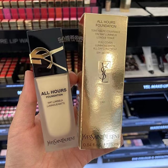YSL Foundation Yves Saint Laurent ALL HOURS FOUNDATION FULL COVER LUMINOUS MATTE SPF 39 / PA ...