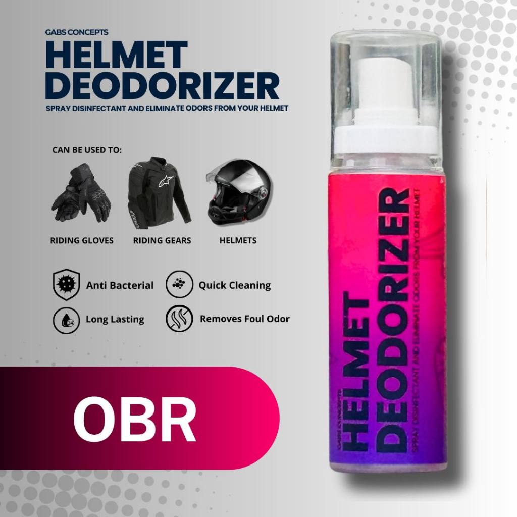 GABS HELMET DEODORIZER OBR DISINFECTANT SPRAY | Shopee Philippines