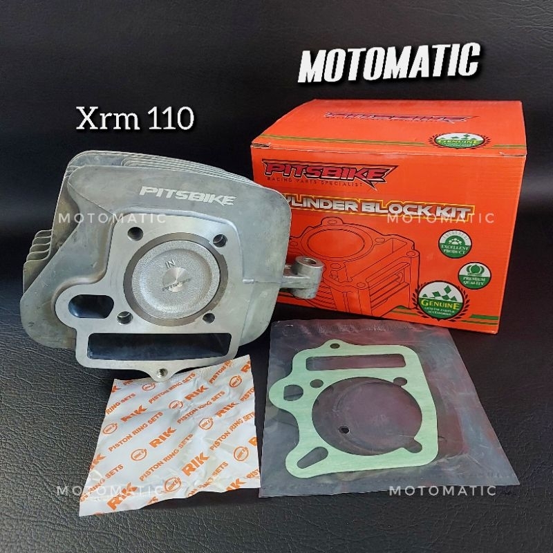 XRM 110 | Pitsbike cyliner block OEM borekit | 50mm STOCK SIZE ...