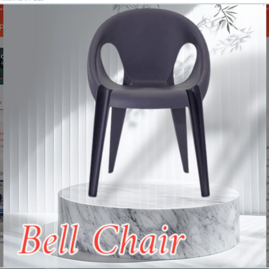 BACKREST CHAIR BELL CHAIR DINING OUTDOOR CHAIR THICK PLASTIC CHAIR ...