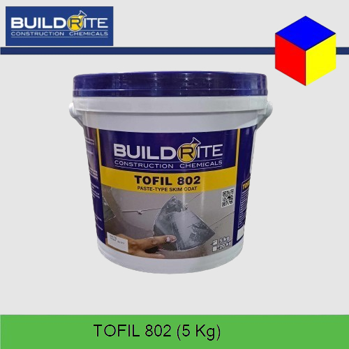 Buildrite Tofil 802 Paste Type Skimcoat (5kg/ gallon) | Shopee Philippines