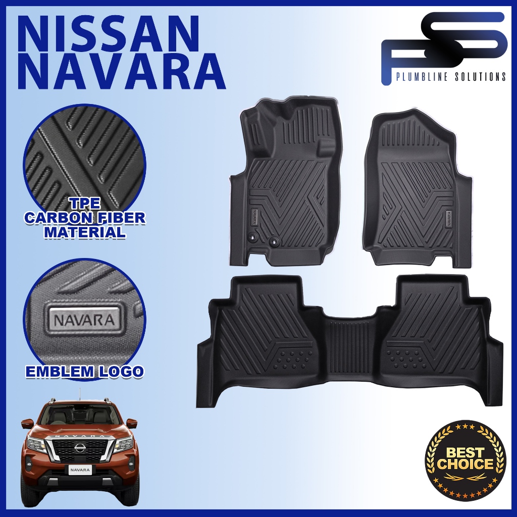 Deep Dish Matting TPE for Nissan Navara VL EL Calibre 2021 - Onwards ...