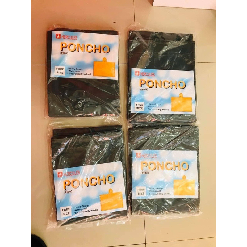Hercules poncho raincoat rubberize makapal hnd kana papasukin ng tubig ...