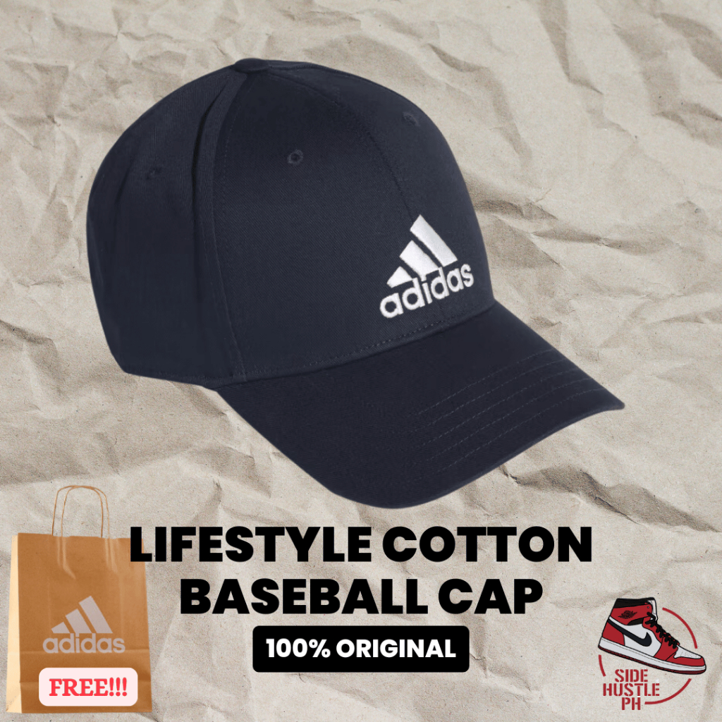 Lifestyle cotton baseball cap Navy FQ5270[100% Original] | Shopee ...