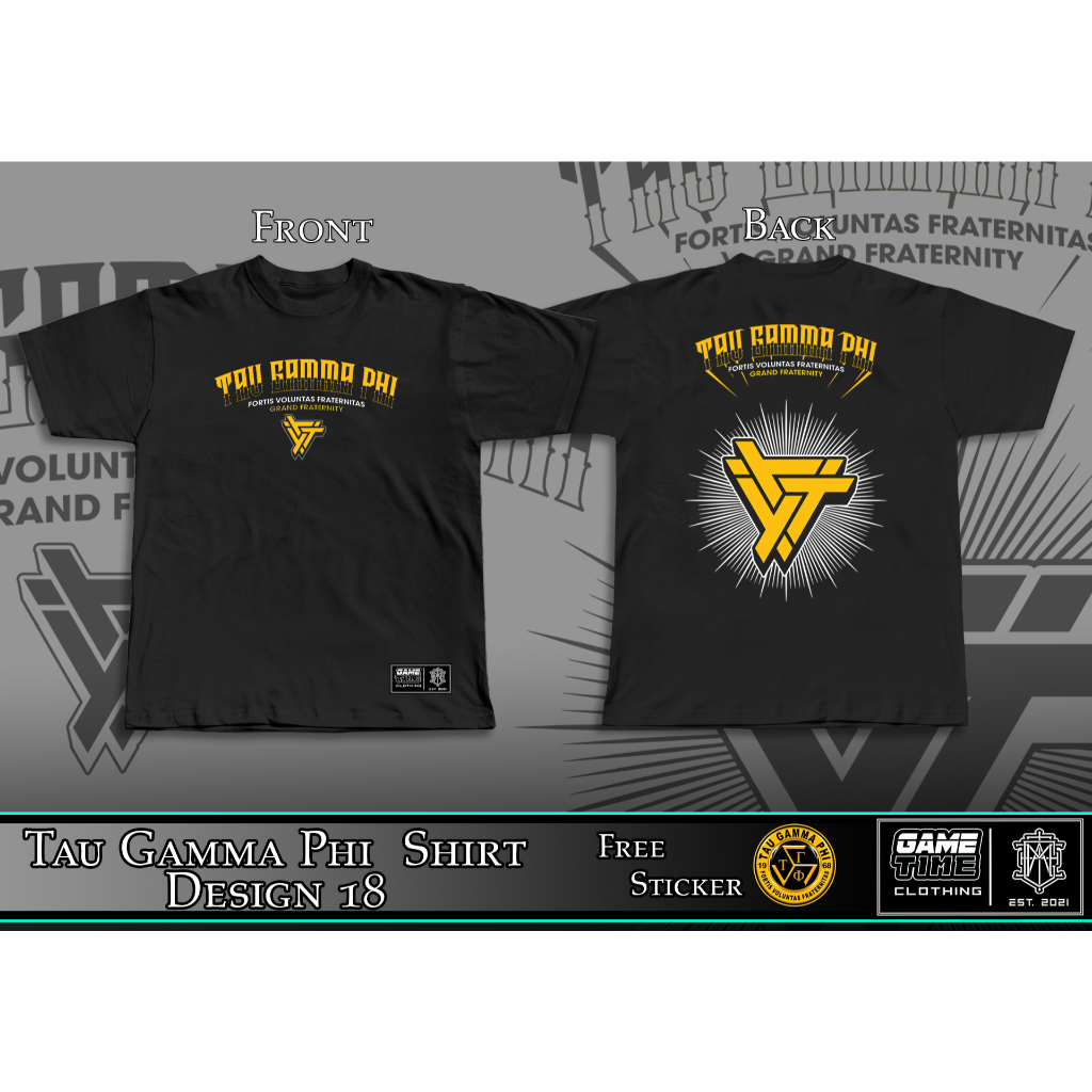 Tau Gamma Phi (DESIGN#18)with free Sticker ONLY DTF PRINT | Shopee ...