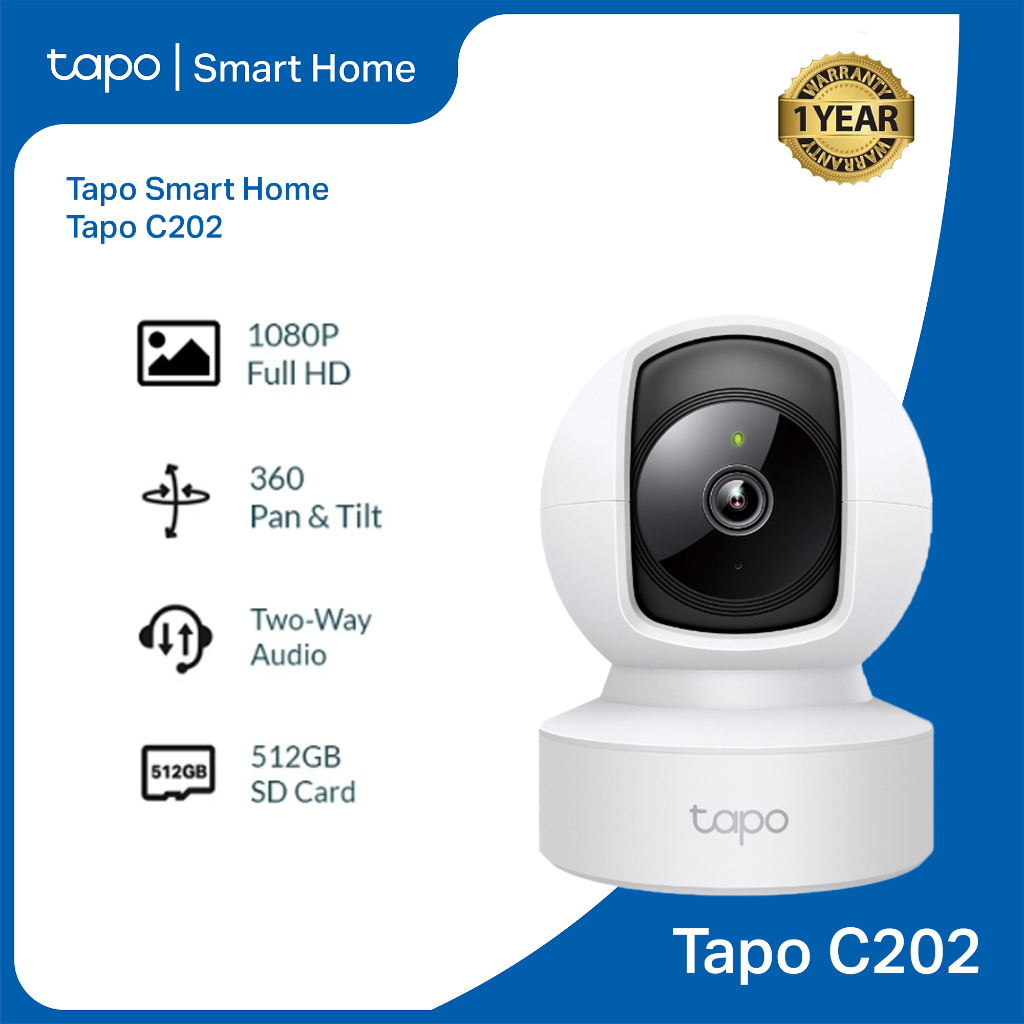 Tp-Link Tapo C202 Pan/Tilt Home Security Camera | Shopee Philippines