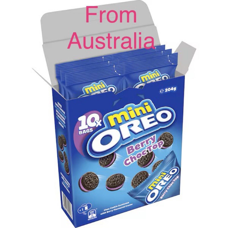 Oreo Mini Berry Choc Top Cookie Sandwich 10 Pack | Shopee Philippines