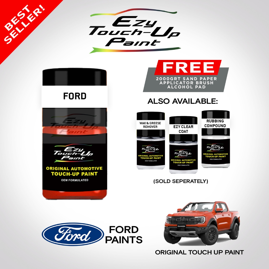 (FORD) TOUCH UP PAINT 12ML EZY TOUCH UP AUTOMOTIVE POLY URETHANE PAINT ...