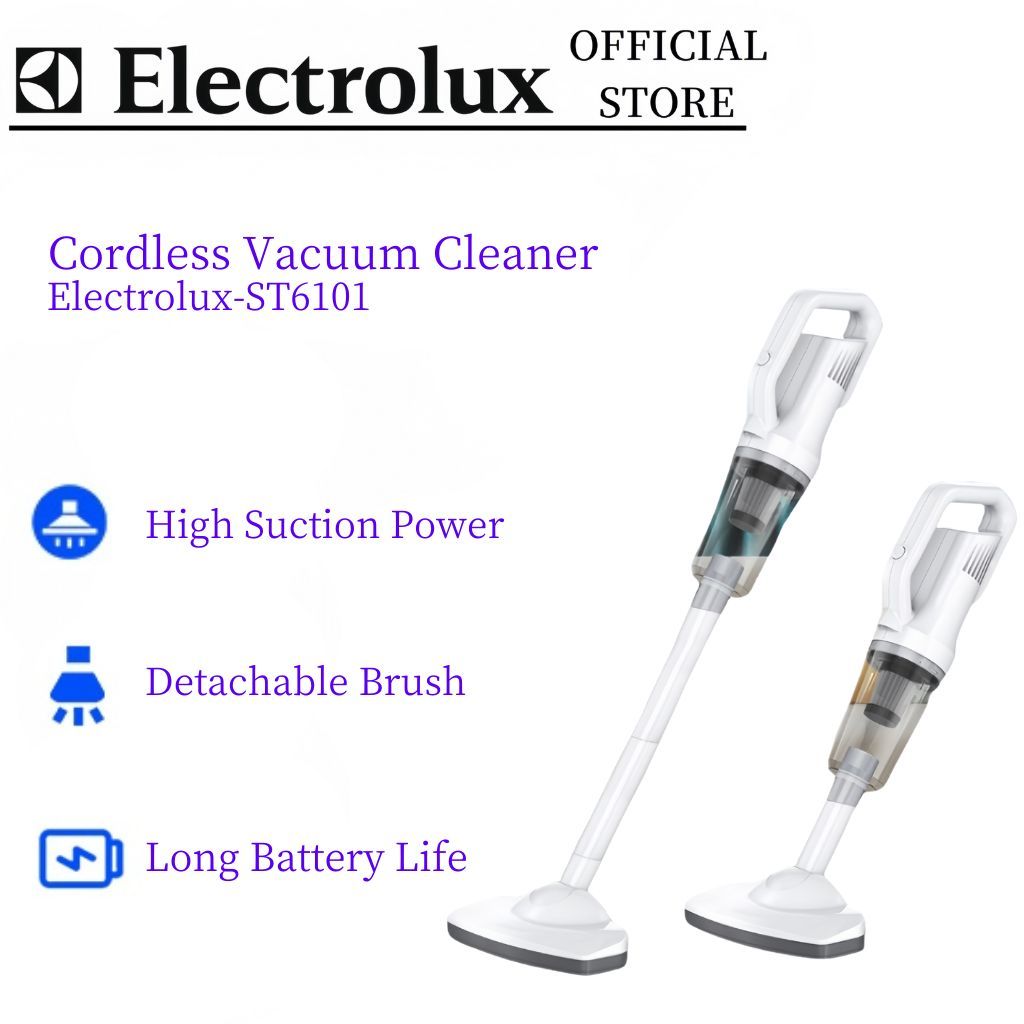 Electrolux ST6101 Cordless Handheld Vacuum | Lightweight, Quiet & Powerful for Home & Car ...