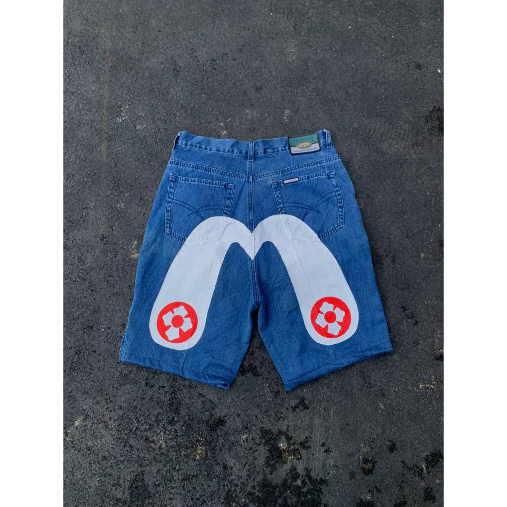 Evisuu Sacred Cross Jorts / Shorts y2k | Shopee Philippines