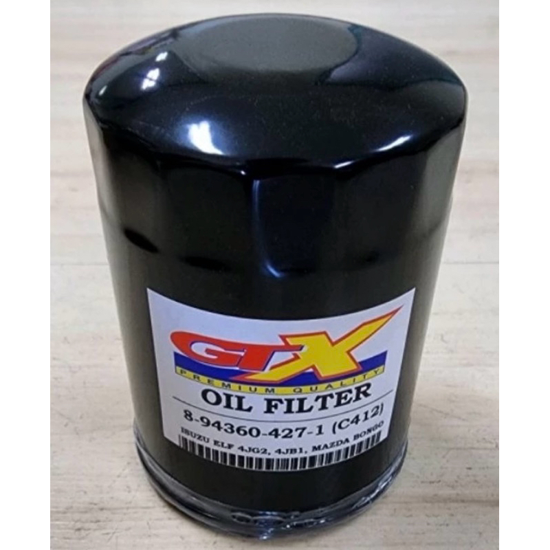 GTX OIL FILTER 8-94360-427-1 (C-412) MAZDA BONGO ISUZU ELF 4JG2, 4JB1 ...
