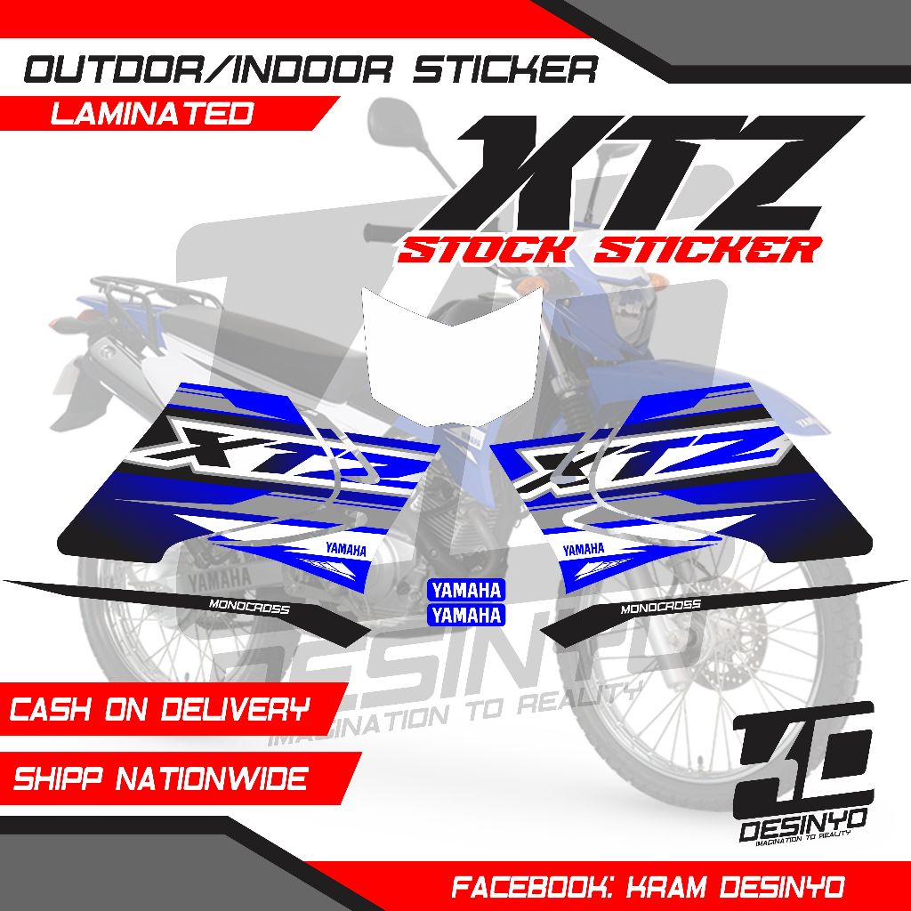 YAMAHA XTZ 125 STOCK STICKER | Shopee Philippines