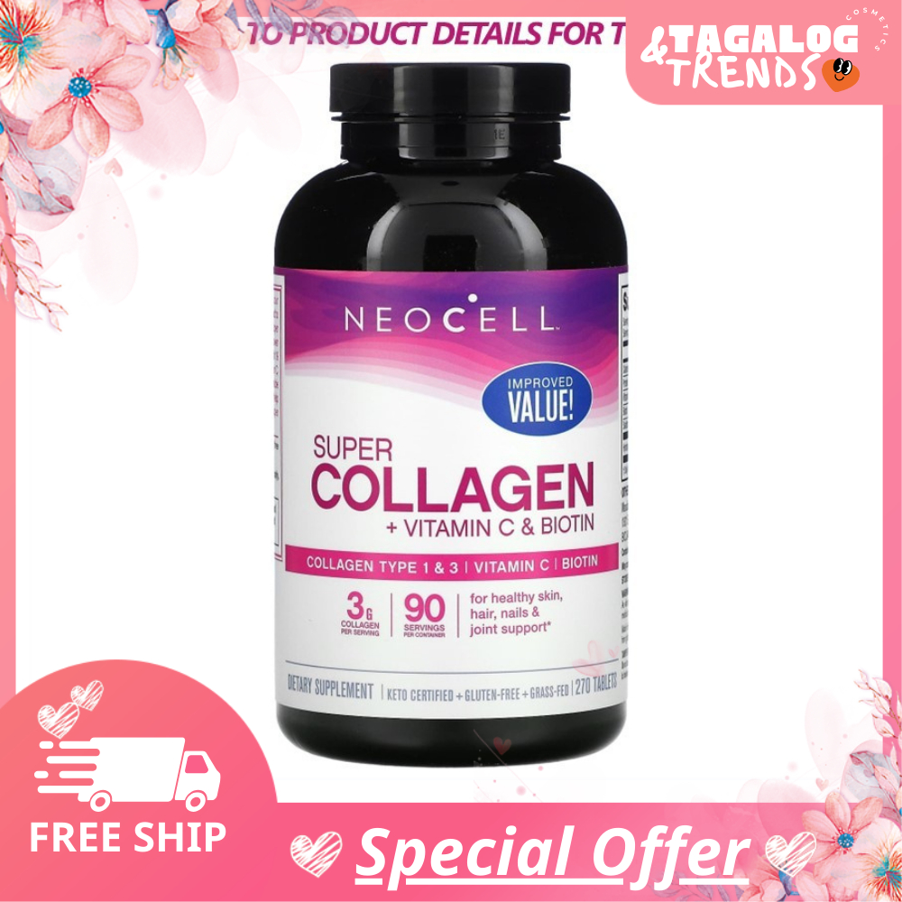 NeoCell Super Collagen Type 1 and 3 plus C 180 Tablets | Shopee Philippines
