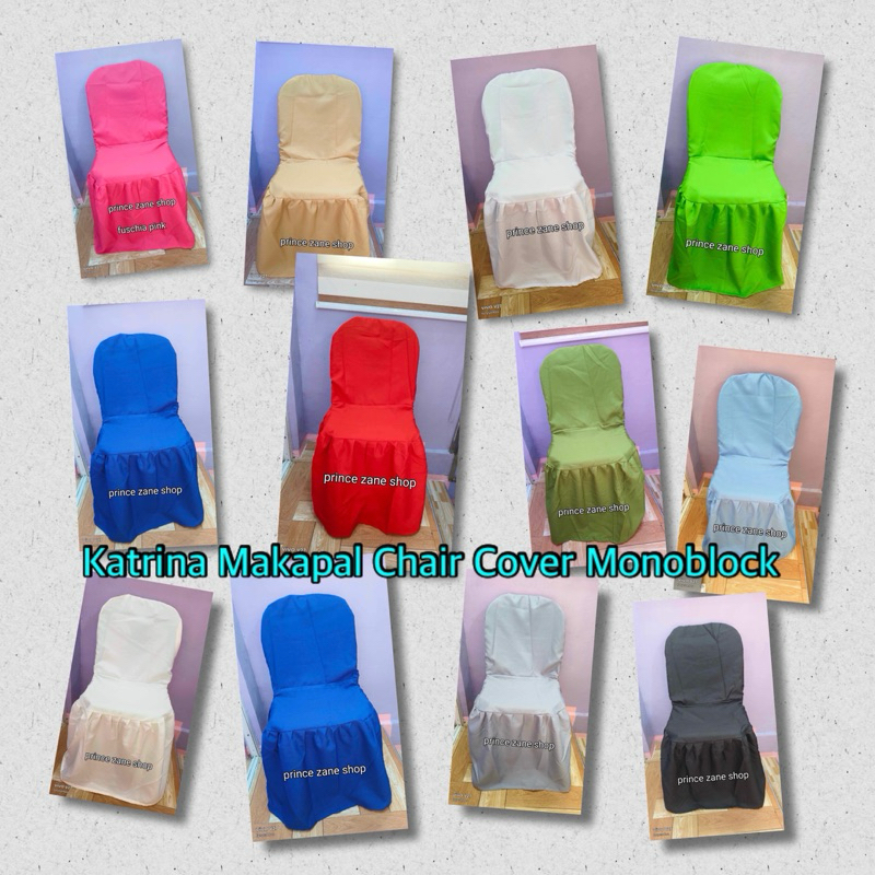 Katrina makapal chair cover for monoblock | Shopee Philippines