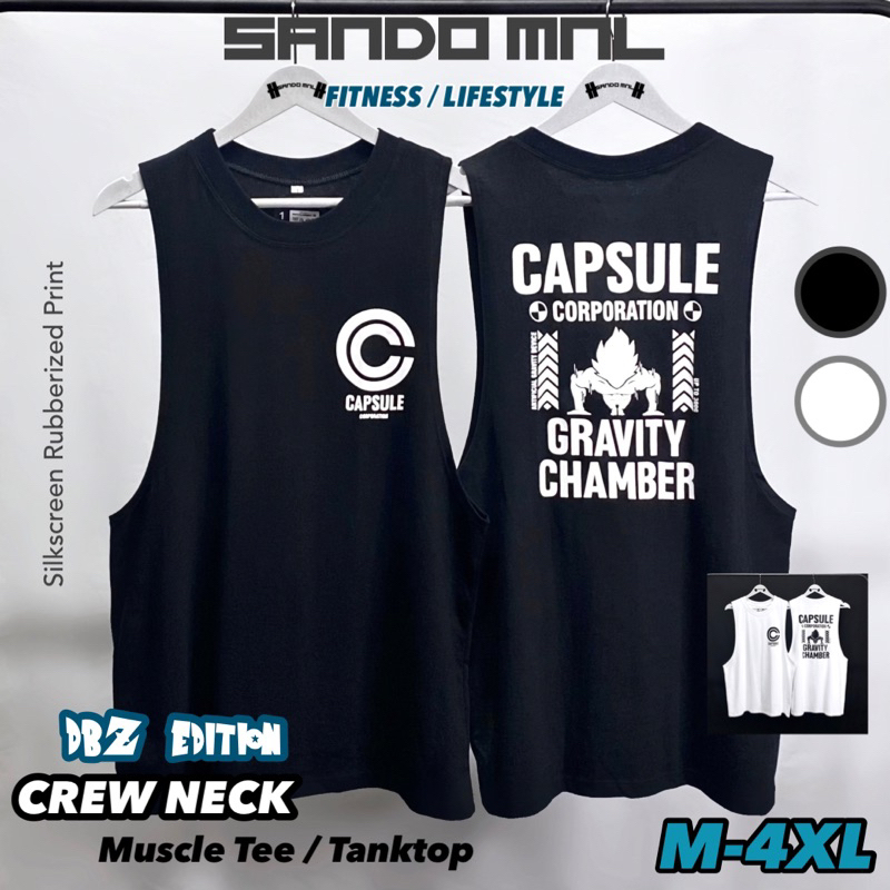 SANDO MNL - CAPSULE CORP - DBZ - Crew Neck Muscle Tee / Tanktop ...