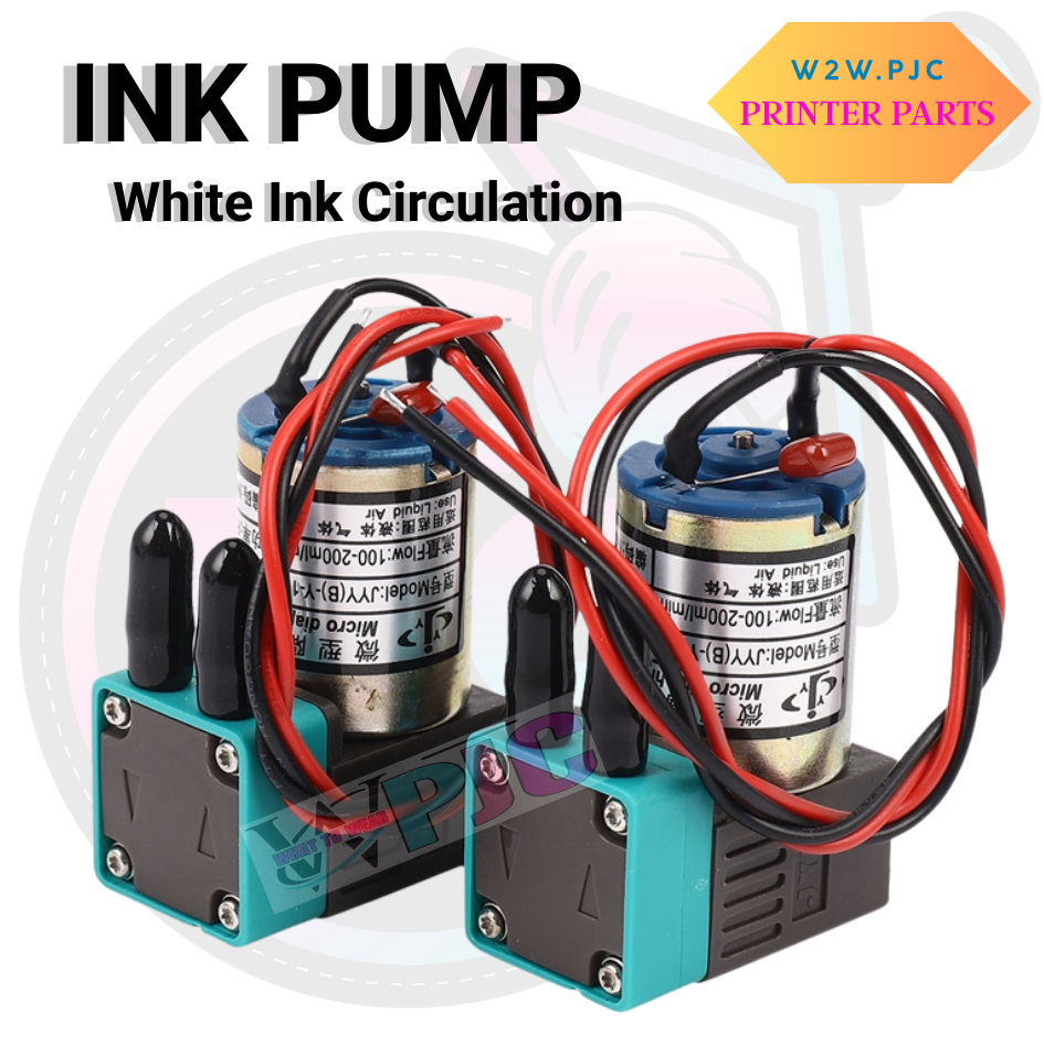 Small Ink Tank Pump Motor 24v DC 3W KHF-40 Solvent Ink 100-200ml DX11 ...