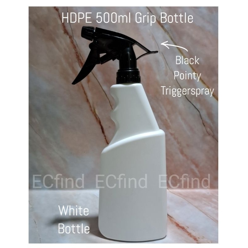 Plastic HDPE 500ml Grip Bottle with Triggerspray Sprayer Container ...
