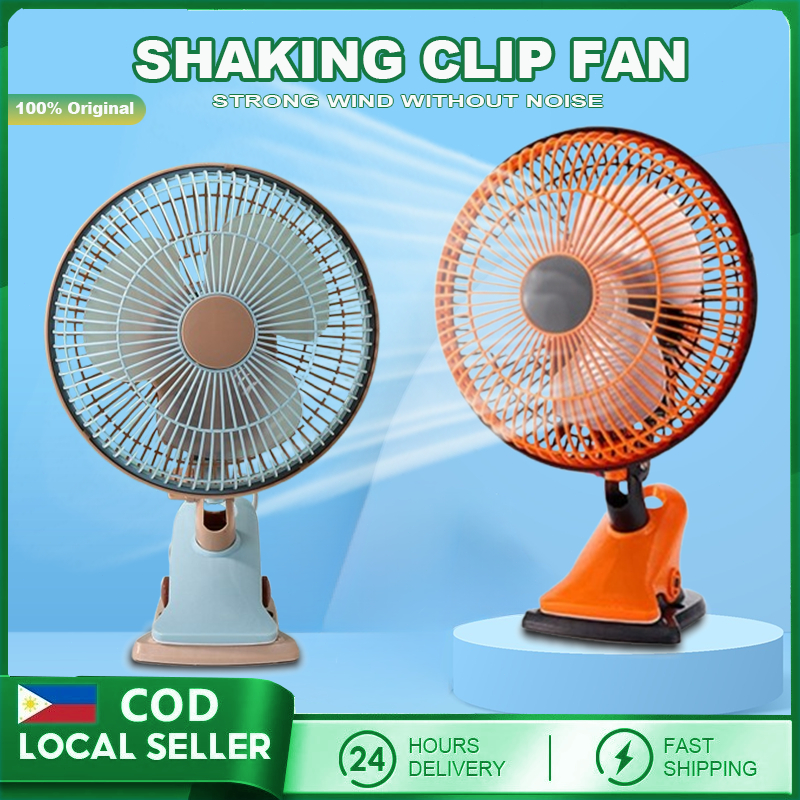 20W Clip Fan With Stand Electric Fan Two-Speed Wind Desk Fan Clip Fan ...