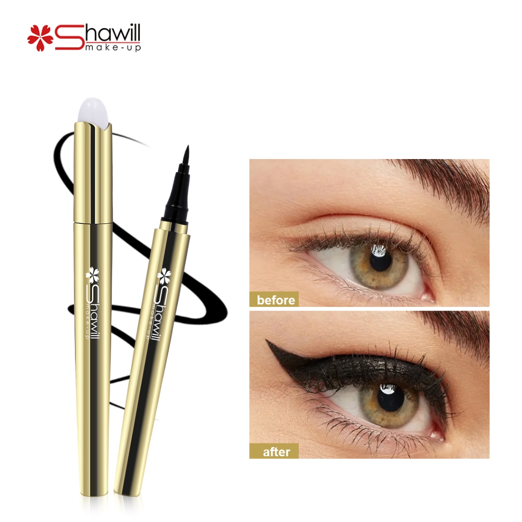 Shawill Eyeliner Waterproof Ultra Fine Eye Makeup S3044 | Shopee ...
