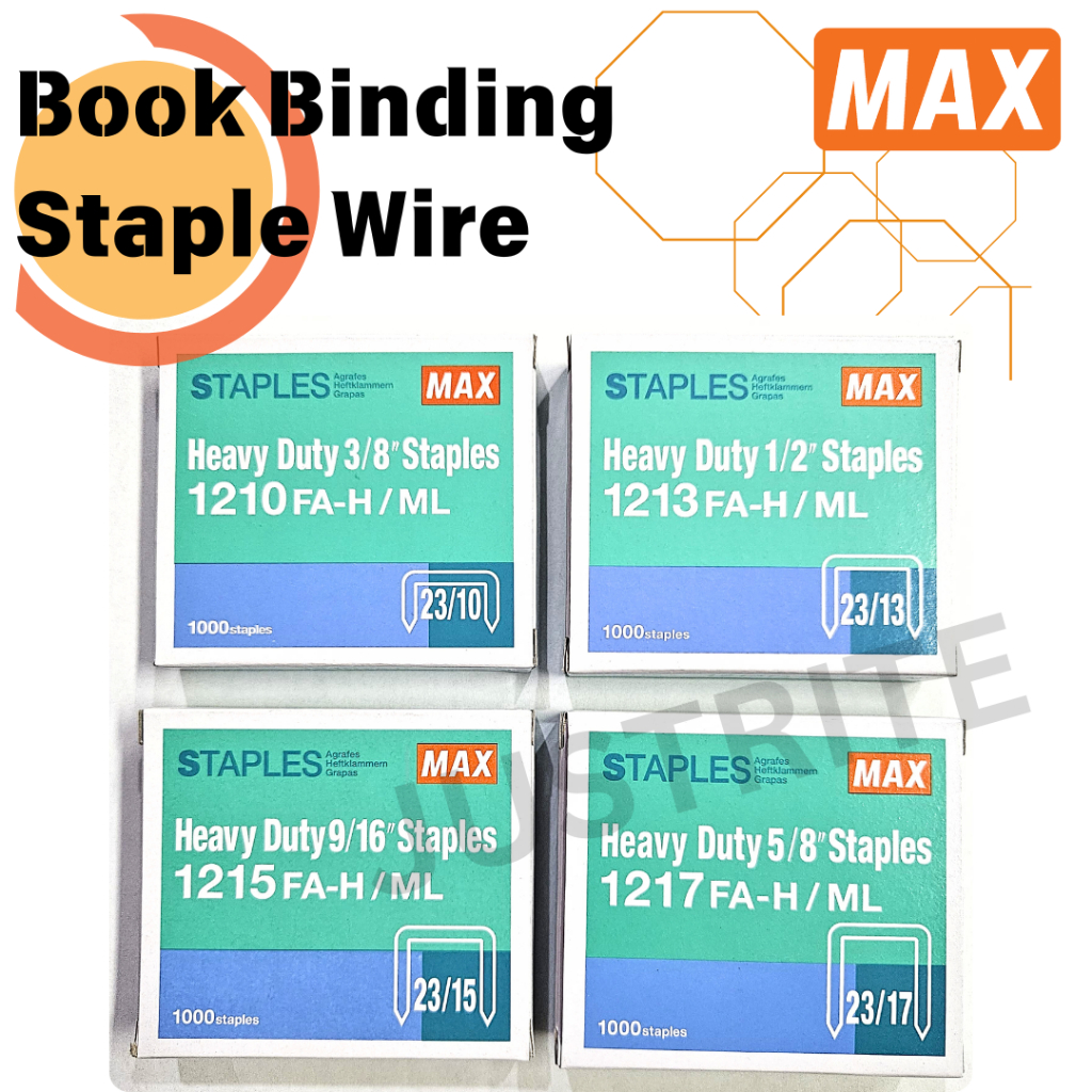 Max Binding Staple Wire Japan Book Binding Heavy Duty | Shopee Philippines