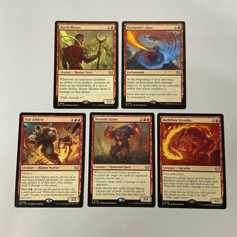 HARSH MENTOR ENCHANTER’S BANE STAR ATHLETE TECTONIC GIANT BARBFLARE ...